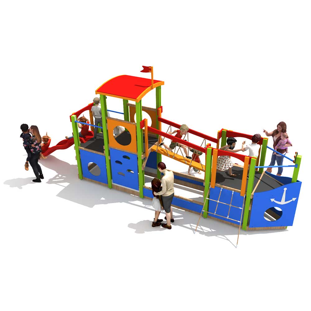 CASTELLO IN LEGNO BATTELLO DIM CM 732 X 320 X 265 (H) - Vendita Online ...